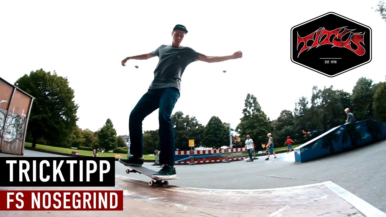 How to Frontside Nosegrind - einfach und schnell Skateboard Tricks ...