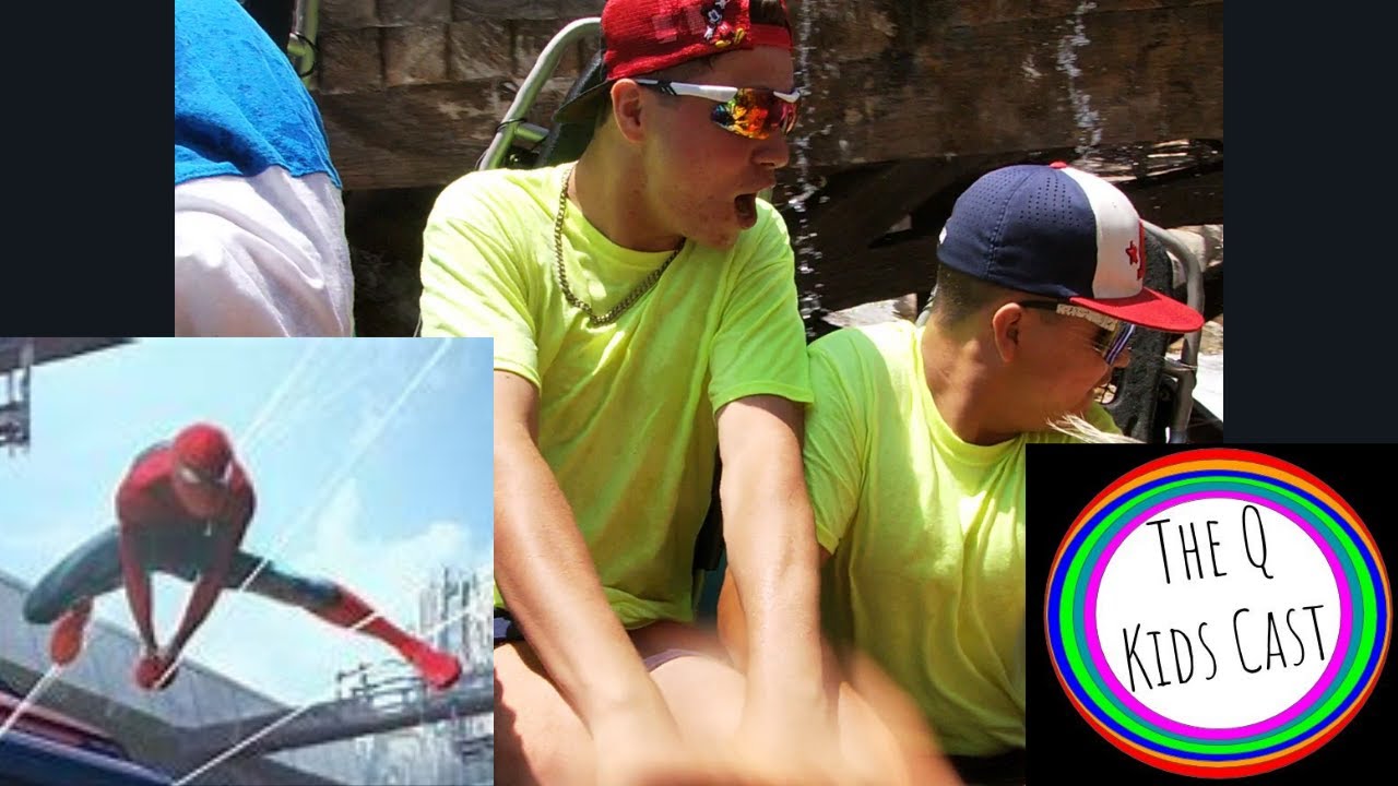 GETTING WET AND SPIDER MAN | Disneyland Vlog Day 4 - YouTube