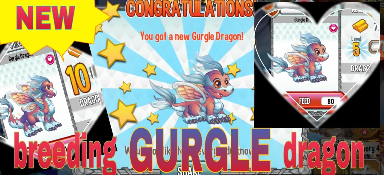 How to breeding GURGLE DRAGON in Dragon city game - YouTube