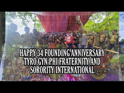 HAPPY ANNIVERSARY TYRO GYN PHI FRATERNITY AND SORORITY INTERNATIONAL ☝️ ...