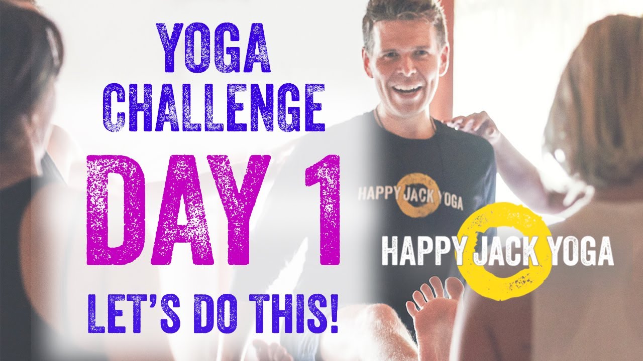 Day 1 - Let's Do This - Happy Jack Yoga - 5 Day Yoga Challenge - YouTube