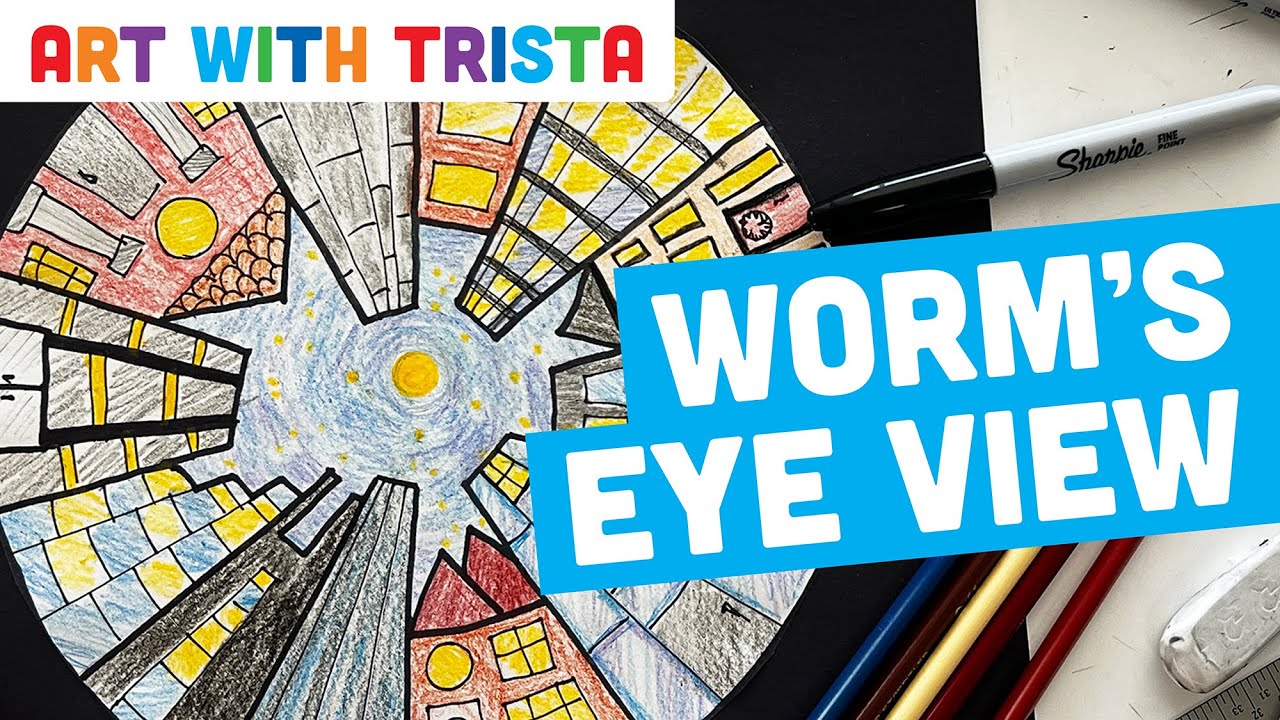 How to draw a radial city using a vanishing point and one point ...