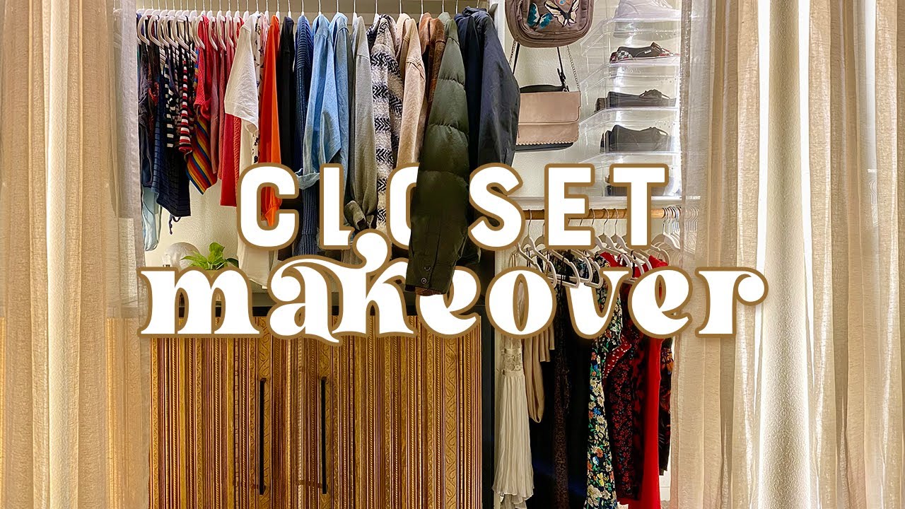 DIY Renter Friendly Closet Makeover for My Assistant! - YouTube