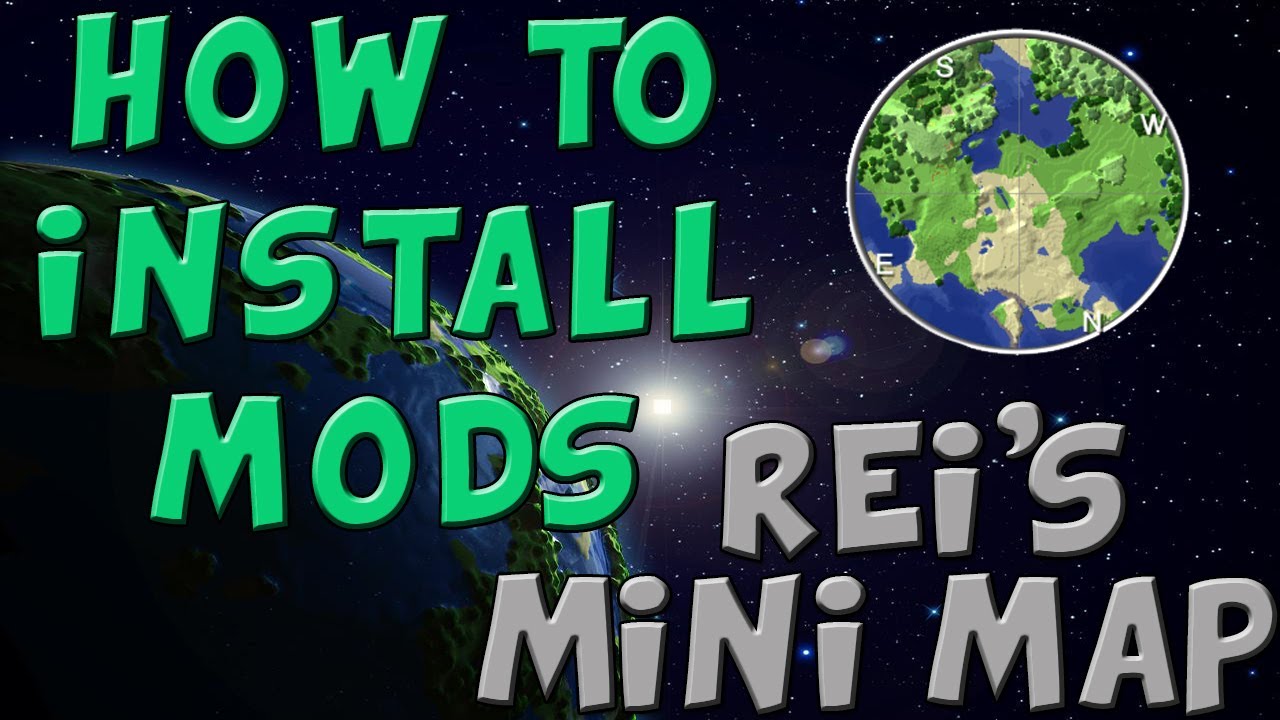 HOW TO INSTALL MODS AND HOW TO INSTALL REI'S MINI MAP FOR MINECRAFT 1.6 ...