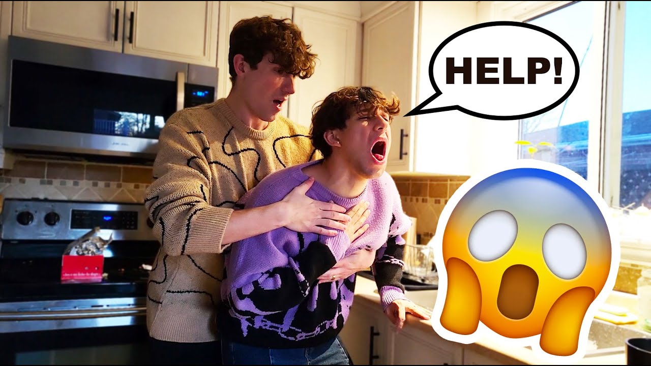 CHOKING Prank On My BOYFRIEND... *HE SAVED MY LIFE*😰 CUTE BL REACTION ...