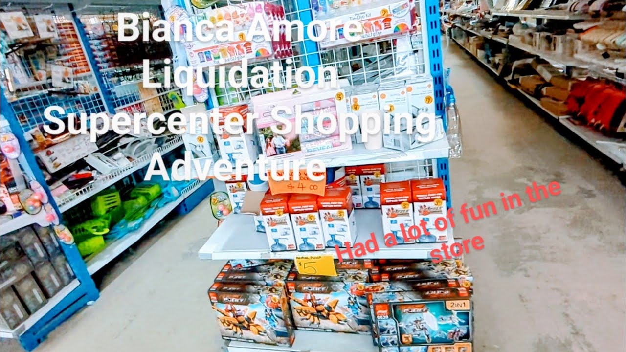 Bianca Amore Liquidation Supercenter Shopping - YouTube