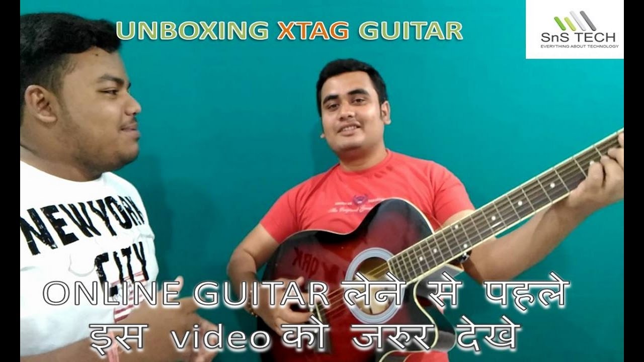 Xtag Acoustic Guitar Unboxing in Hindi - YouTube