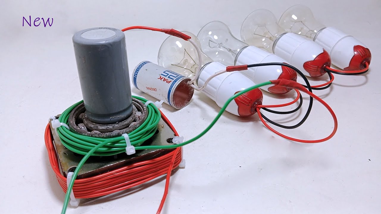 Amazing New Dynamo Magnet Generator 240v Energy Experiment - YouTube