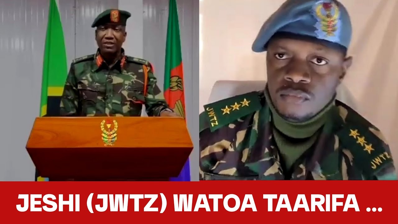 JESHI LA WANANCHI JWTZ WATOA TAARIFA HII KUHUSU CAPTAIN TESHA - YouTube