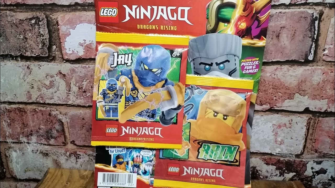 lego ninjago magazine climbing Jay and climbing arin minifigures ...