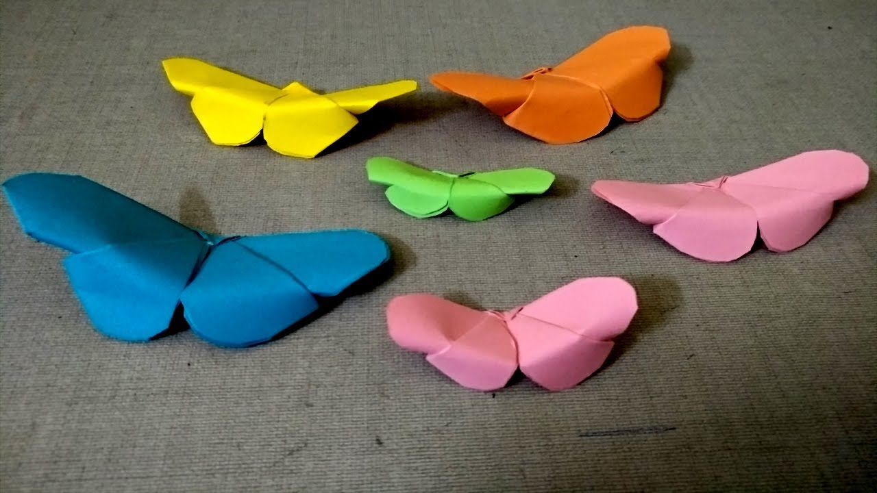 HOW TO MAKE PAPER BUTTER FLIES| #SUORI TV ART AND CRAFT - YouTube