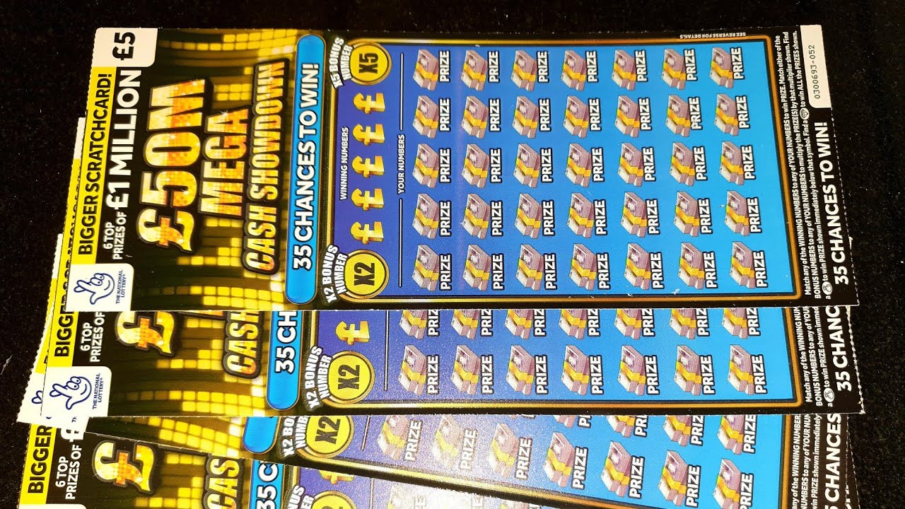 £50M MEGA CASH SHOWDOWN Scratch Cards @glitteryboxscratchies 👌💙💛🖤 - YouTube
