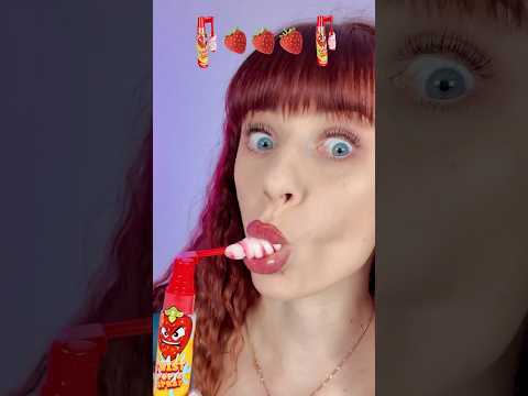 ASMR Red Spray Lollipop  #mukbang #asmr