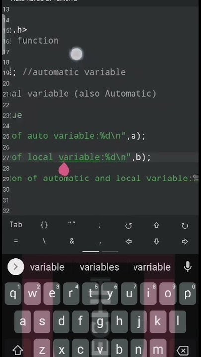 Automatic Variable In C Programming | Automatic Variable | c| cpp |java |python - YouTube