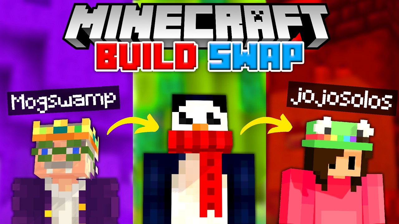 I Was Invited to a Minecraft YouTuber Build Swap... - YouTube