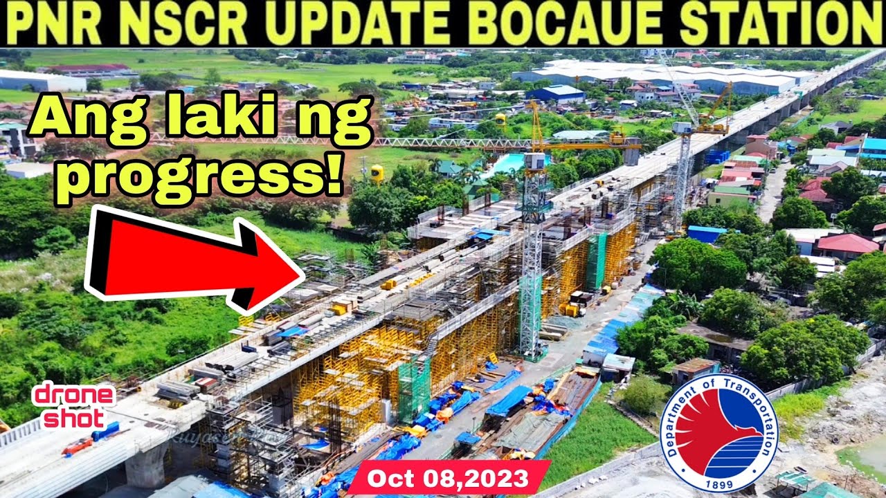Ang laki ng progress!PNR NSCR UPDATE BOCAUE STATION|BULACAN|Oct 08,2023 ...