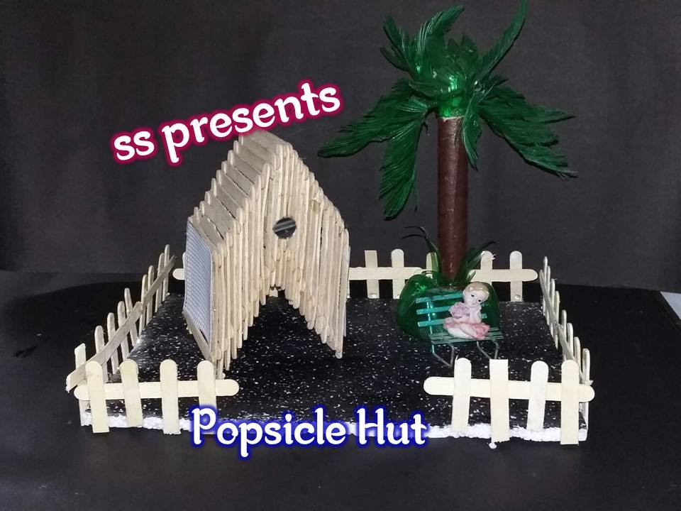 How to make a popsicle stick craft -HUT - YouTube
