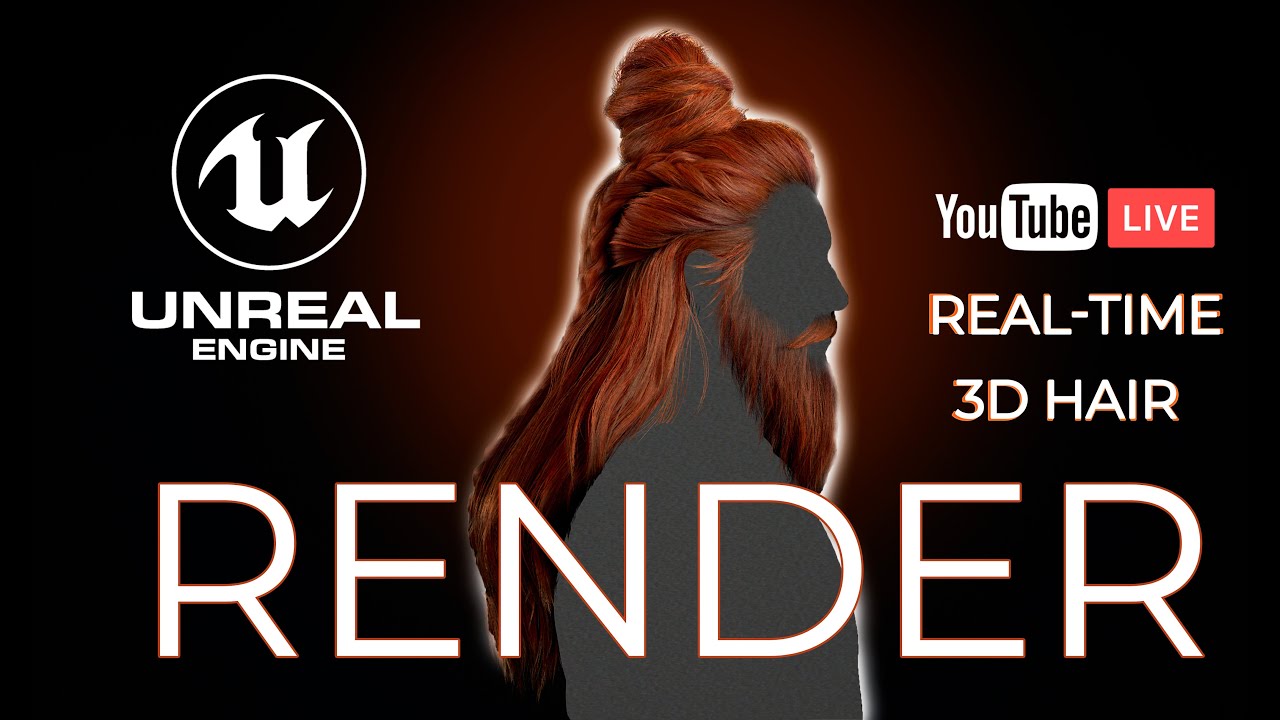 Real Time 3D Hair Render Process | live 2 - YouTube