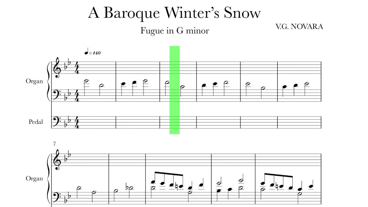 A Baroque Winter’s Snow (Origional Composition for Pedal Organ) - YouTube