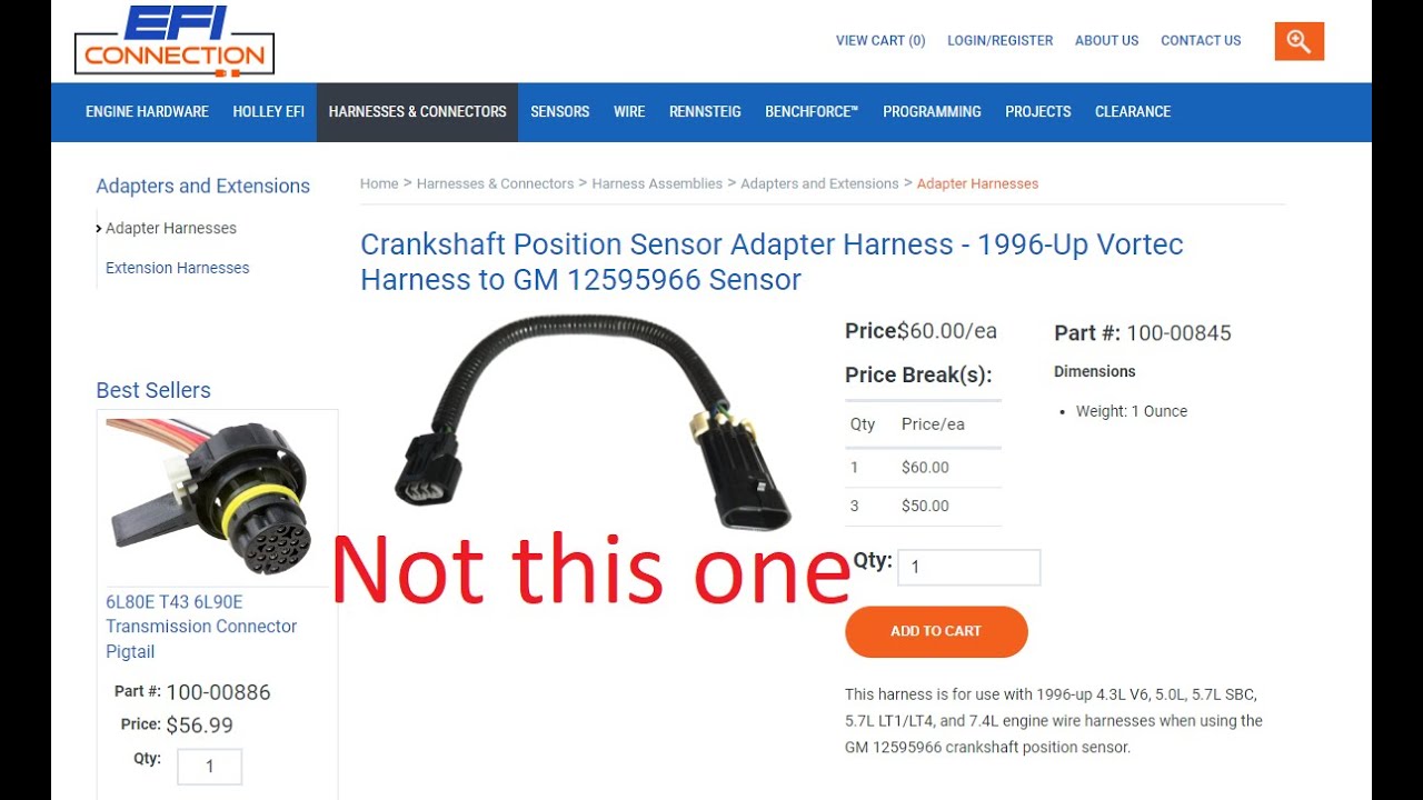 12595966 crank sensor adapter for gen 3 LS ECUs (DIY) - YouTube