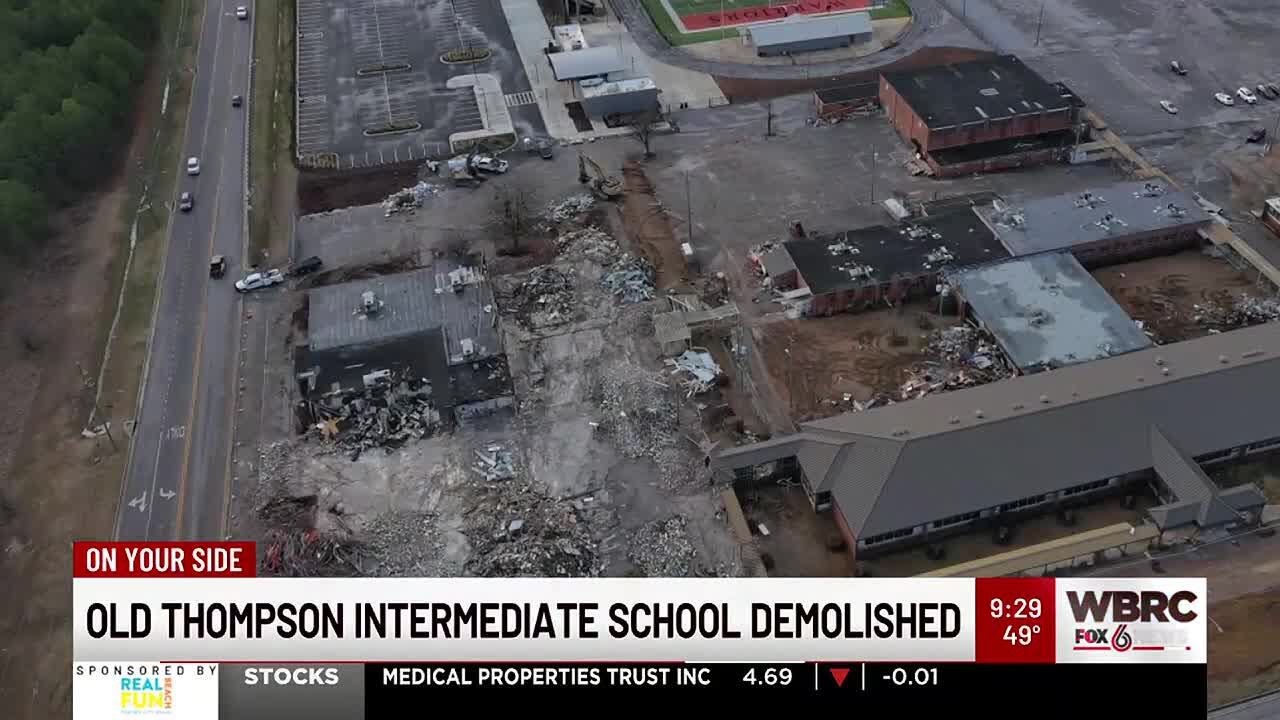 Old Thompson Intermediate School demolished - YouTube