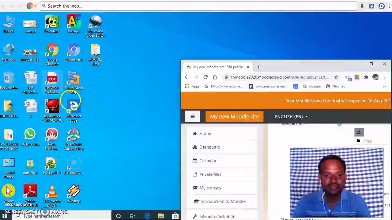 Lecture 2 User Interface & Profile Update in MOODLE Turorial in Tamil ...