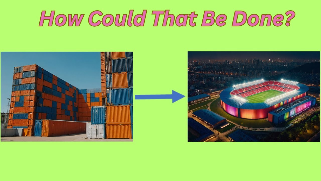 A World Cup Stadium Made From Shipping Containers - YouTube