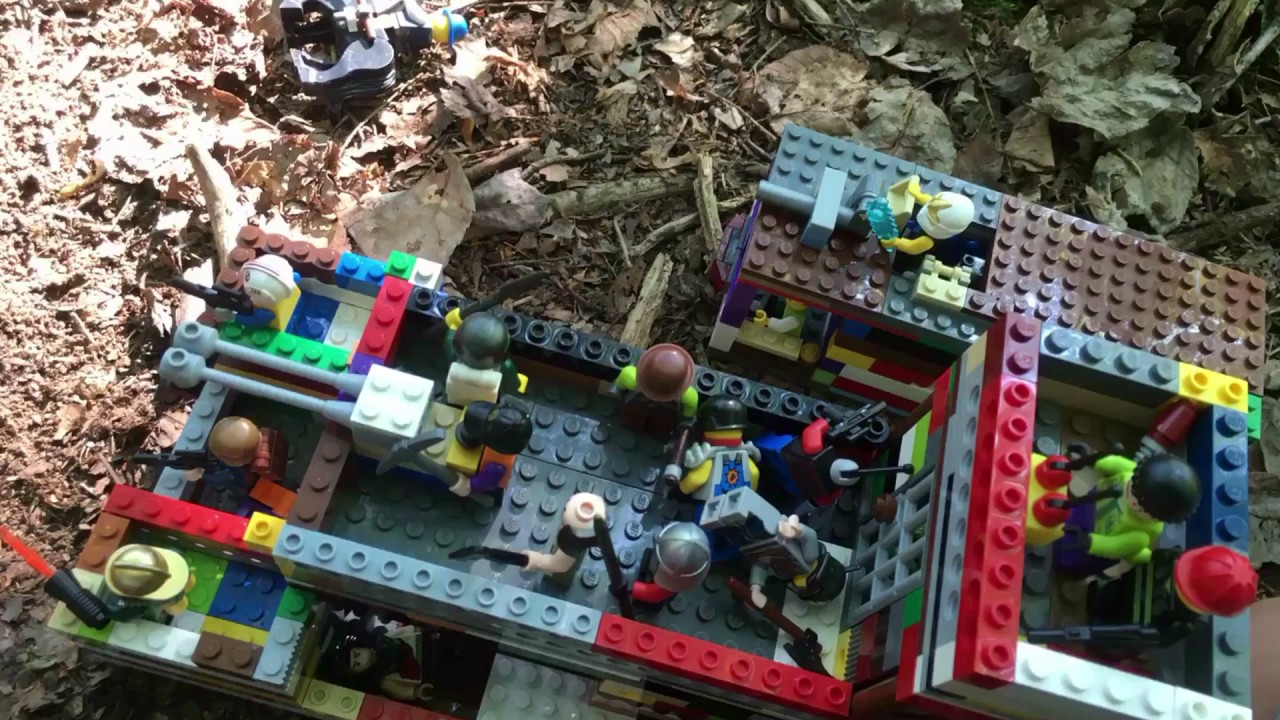 Lego-green army men war 5 - YouTube