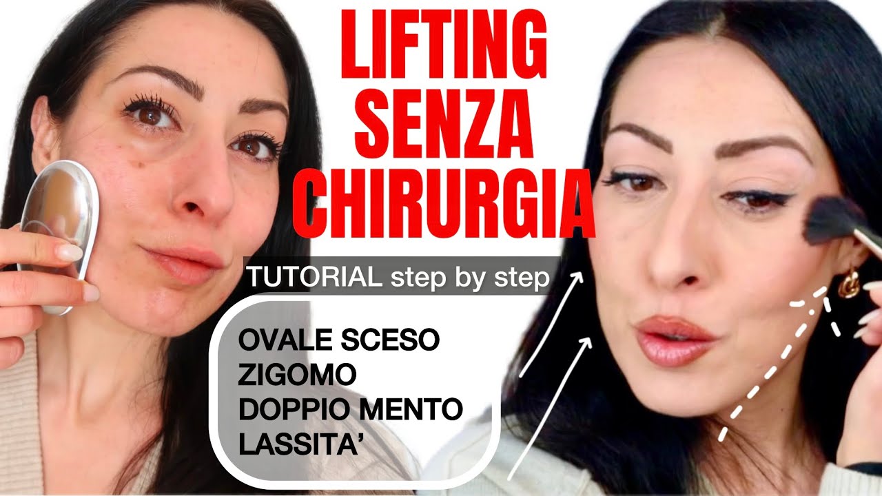 LIFTING VISO SENZA CHIRURGIA • ZIIP HALO e MAKE-UP TUTORIAL • PELLE ...