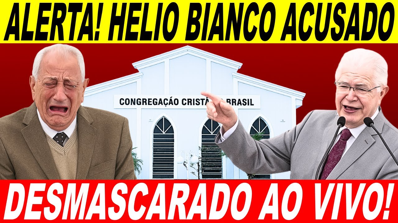 🚨 ALERTA MÁXIMO! HÉLIO BIANCO É ACUSADO E DESMASCARADO AO VIVO no Culto ...