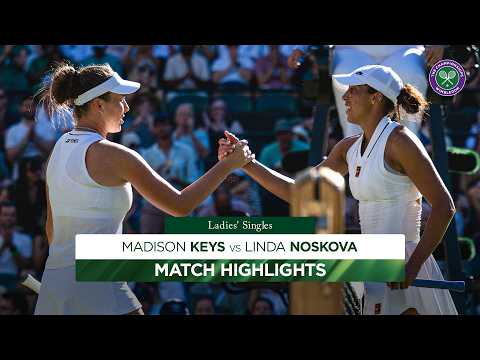 Stunning victory! ✨ | Madison Keys v Linda Noskova | Highlights | Wimbledon 2026