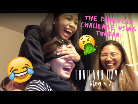 the blindfold challenge using turban