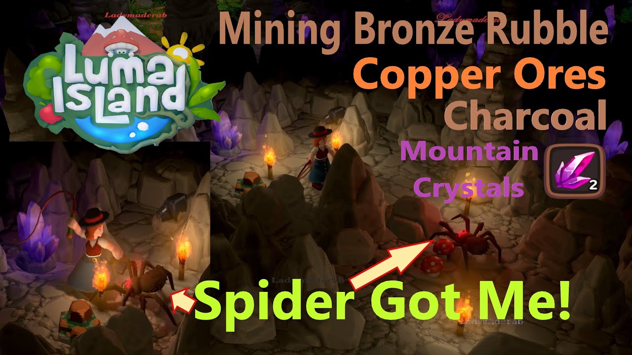 The Abandoned Farm Cave, Mining Bronze Rubble, Copper Ore, Crystals ...