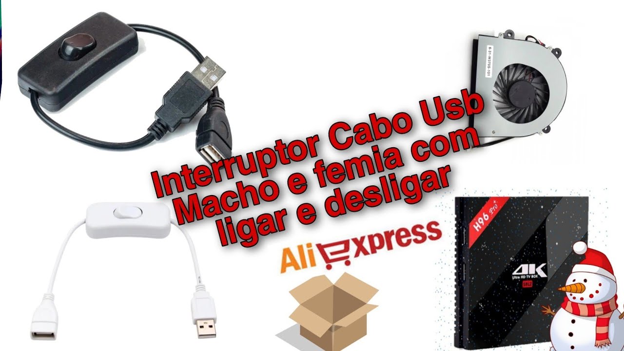 Interruptor Cabo Usb Macho e femia com ligar e desligar. - YouTube