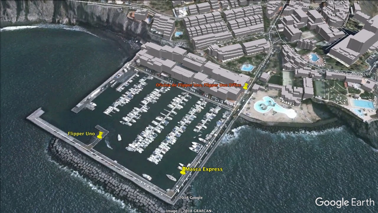 Los Gigantes, Masca. Google earth. Flipper Uno - YouTube