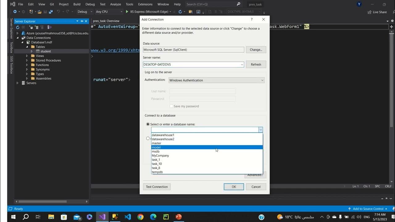 Applying gridview and Data list controls in asp.net framework in Arabic - YouTube