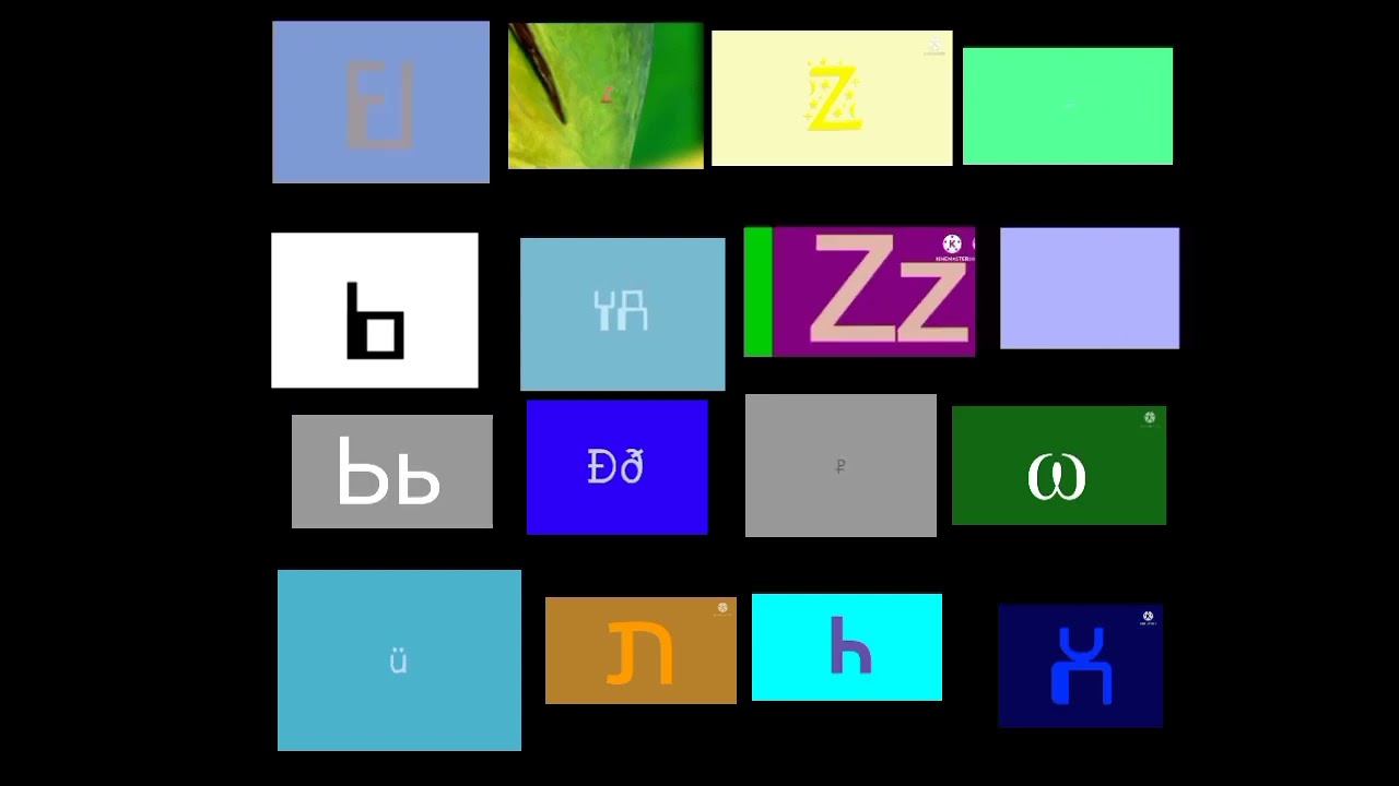 Artistic Alphabet 16 Comparison Languages 1997 - YouTube