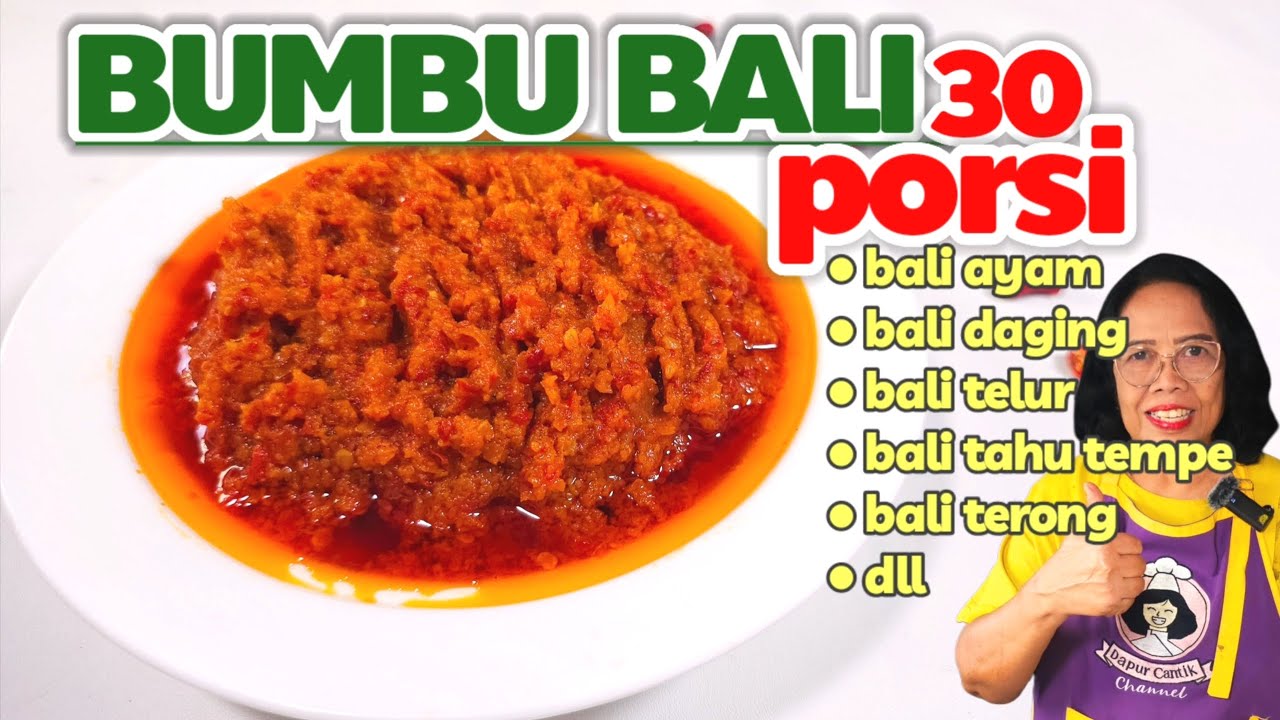 RESEP BUMBU BALI 30 PORSI AWET TAHAN LAMA -- BISA UNTUK ANEKA MACAM ...