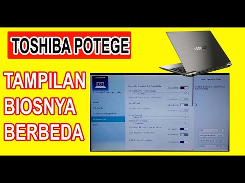 CARA MASUK BIOS TOSHIBA PORTEGE R30A - YouTube