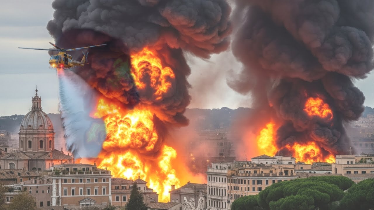 8 minutes ago, Chaos in Rome! The Italian capital is burning in a ...