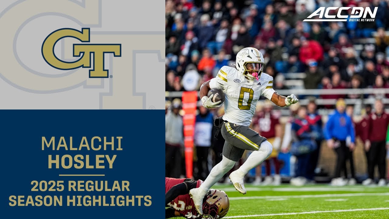 Malachi Hosley 2025 Regular Season Highlights | Georgia Tech RB - YouTube