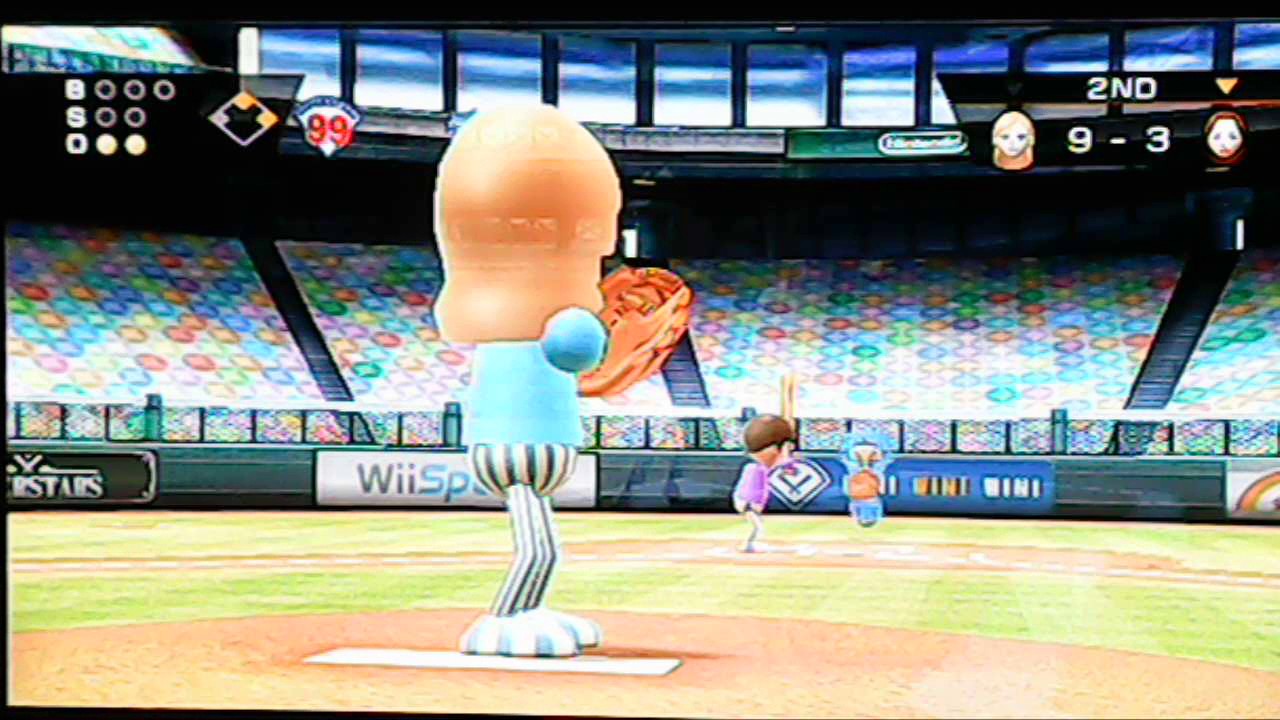 Mii Baseball Team vs Computer Team - YouTube