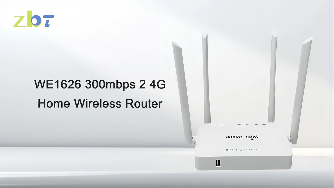 WE1626 300mbps 2 4G Home Wireless Router - YouTube