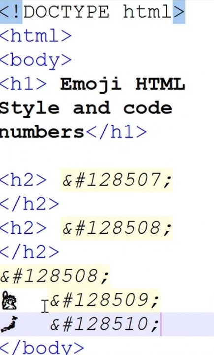 How to create Emojis in HTML - Awesome Emojis HTML Tutorial #html5 #emojis #htmltutorial - YouTube