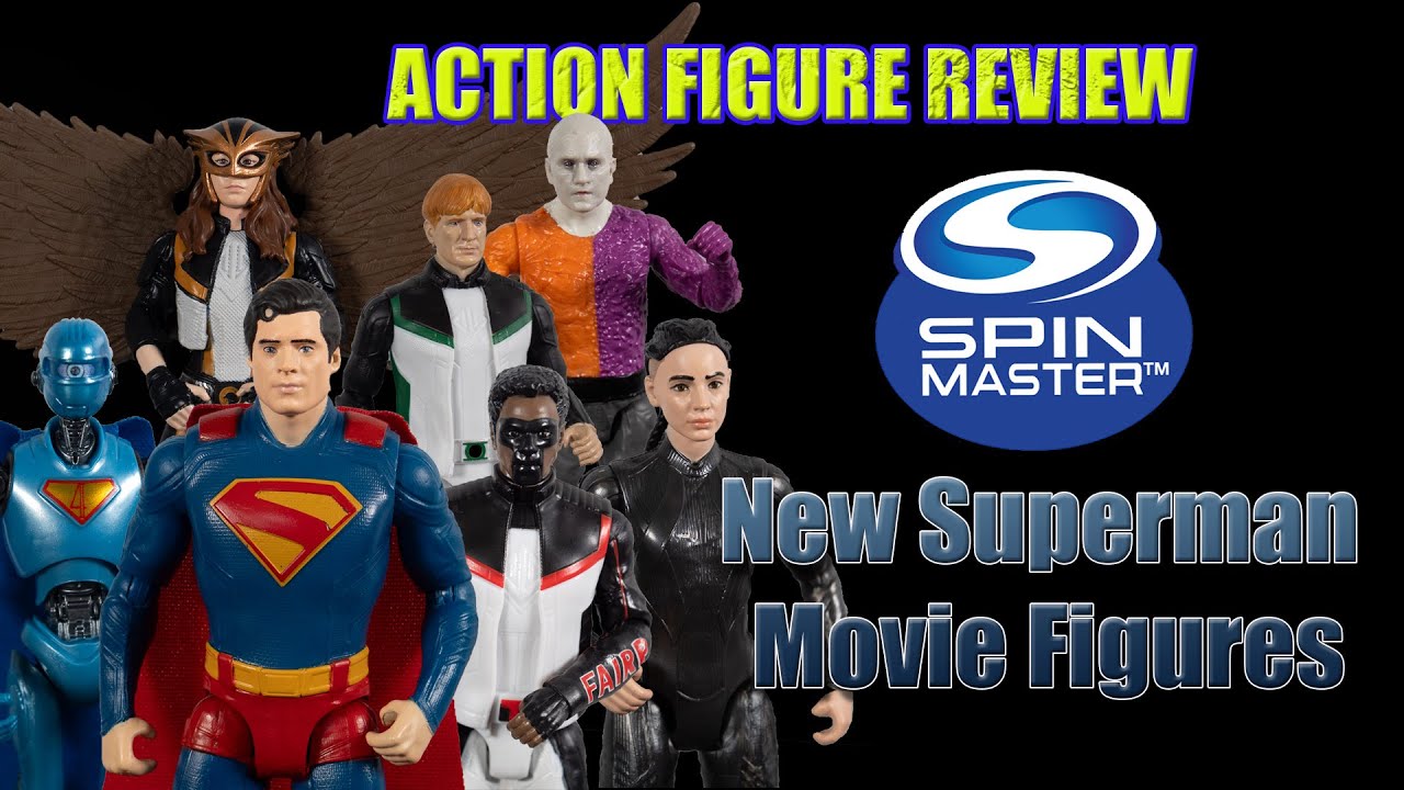 Spinmaster Superman Figures Wave Action Figure Review - YouTube