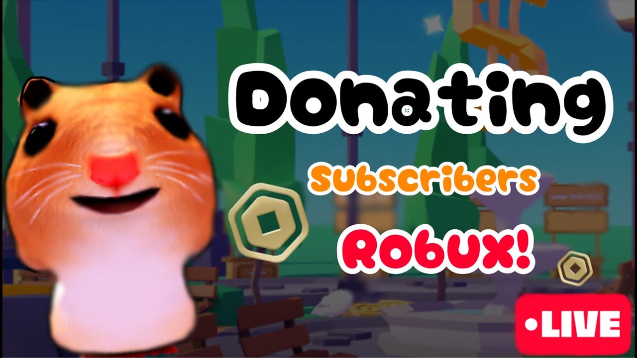 playing pls donate and giving away rbx - YouTube