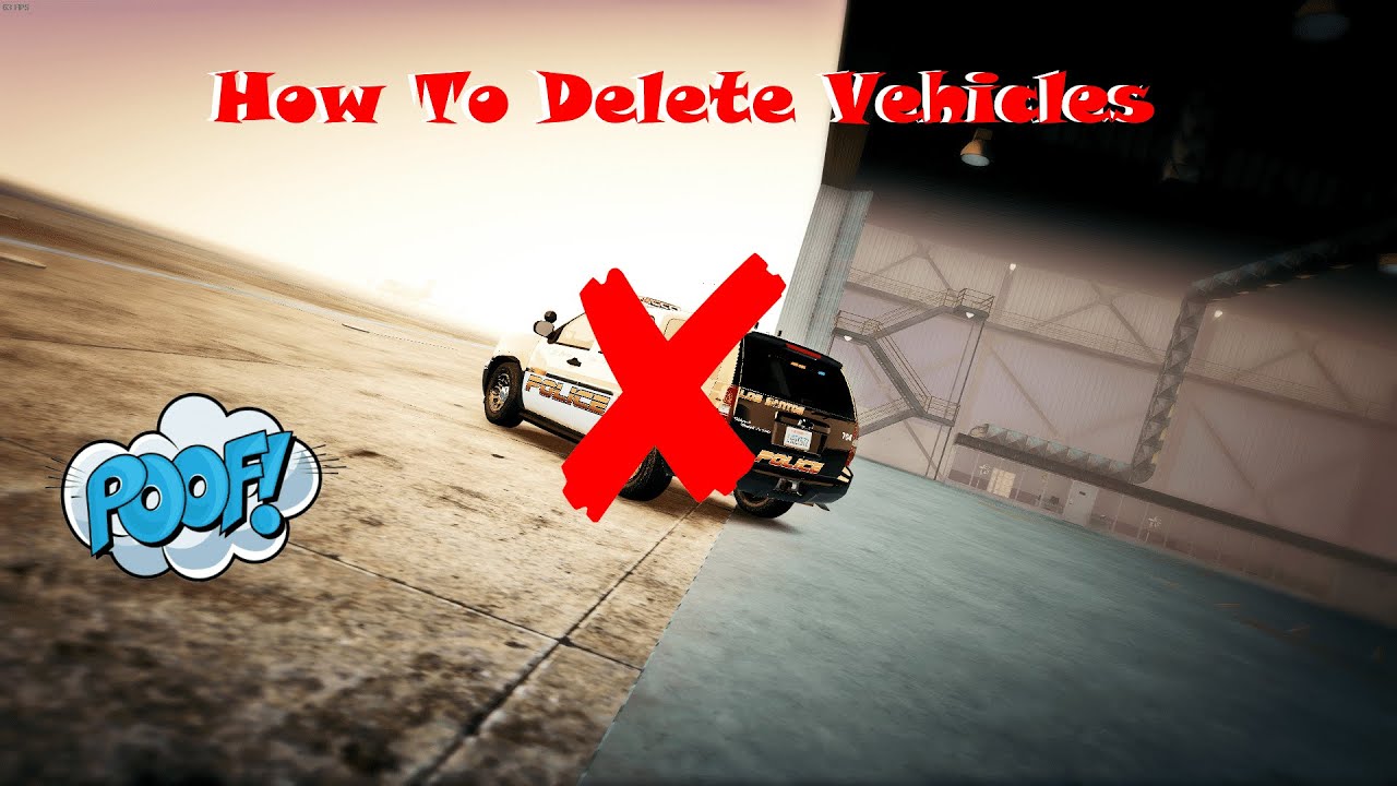 How To Delete A Vehicle In GTA V | Very Helpful | LSPDFR 0.4.9 (Build 8242) - YouTube