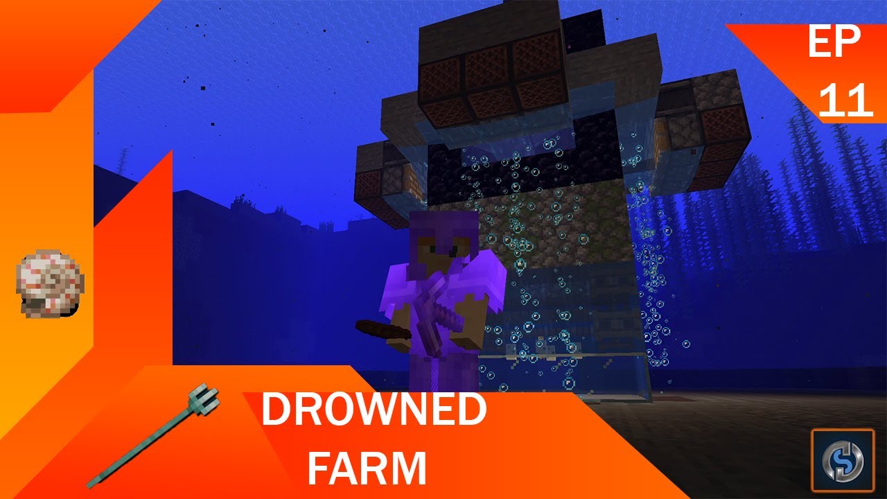 Drowned Farm | MINECRAFT SURVIVAL | Day 11 | 1.16 | Java - YouTube