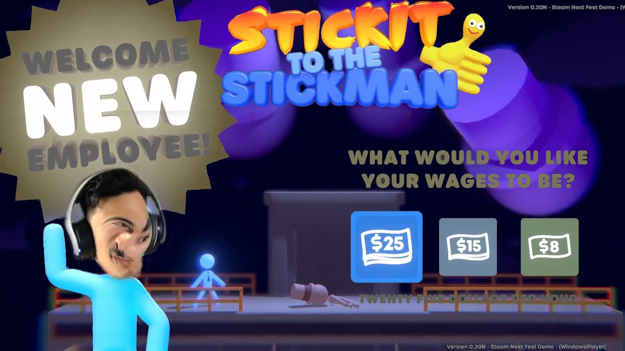 Der Stockmann arbeitet sich hoch : Stick it to the stickman - YouTube