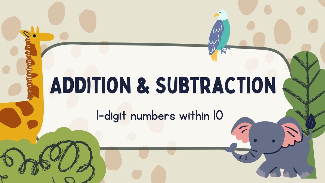 Addition and Subtraction For Kids | Kindergarten Educational Video ...
